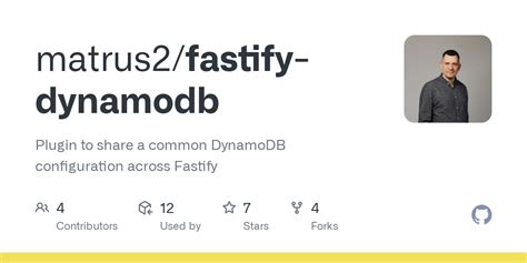 Github Matrus2fastify Dynamodb Plugin To Share A Common Dynamodb