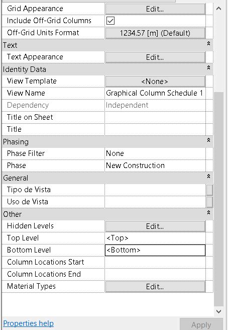 Solved Graphical Column Schedule Not Showing All Columns Autodesk
