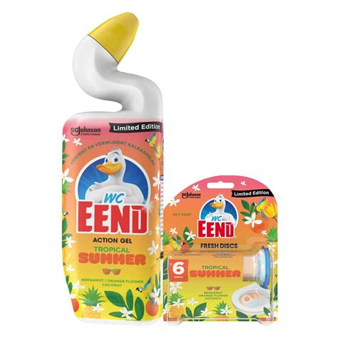 Wc Eend Action Gel Toiletreiniger En Wc Eend Fresh Discs Houder Pakket Plein Nl