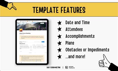 Notion Daily Scrum Meeting Template Template Road