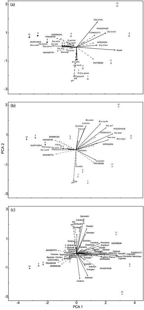 Principal Component Analysis Pca Tri Plot Representing The First Two