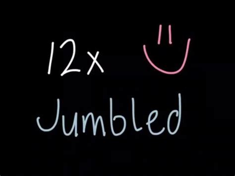 Jumbled Learn Your 12x Multiplication Tables By The Worker Bee