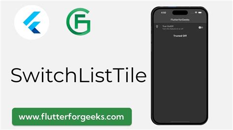 master flutter switchlisttile a step by step guide flutter ui design tutorial youtube