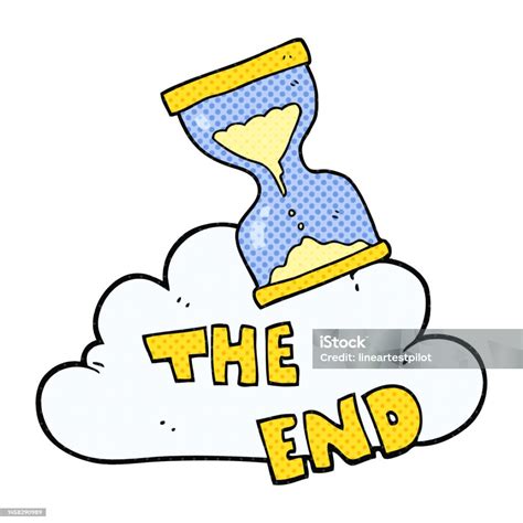 Freehand Digambar Kartun Pasir Timer Jam Pasir Simbol Akhir Ilustrasi Stok Unduh Gambar