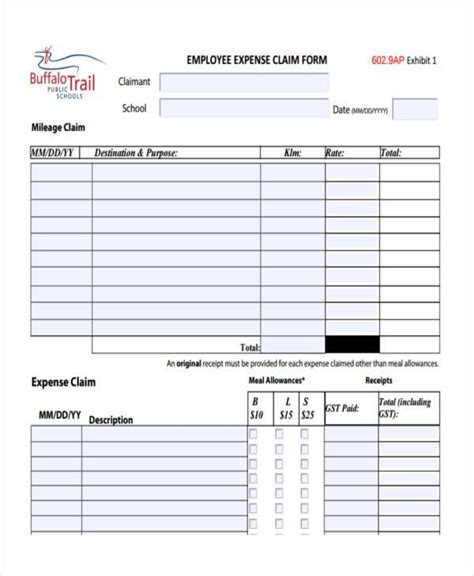 Expense Claim Form Excel