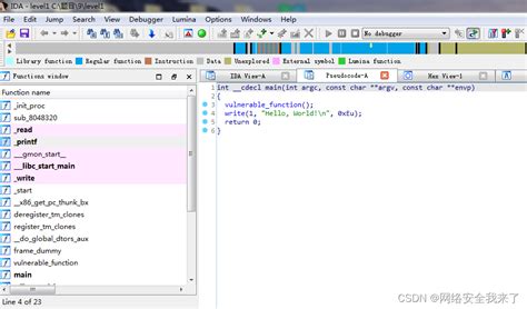 从零开始做题：逆向 Ret2libc Jarvisoj Level1从零开始学逆向理解ret2libc 1 Csdn博客