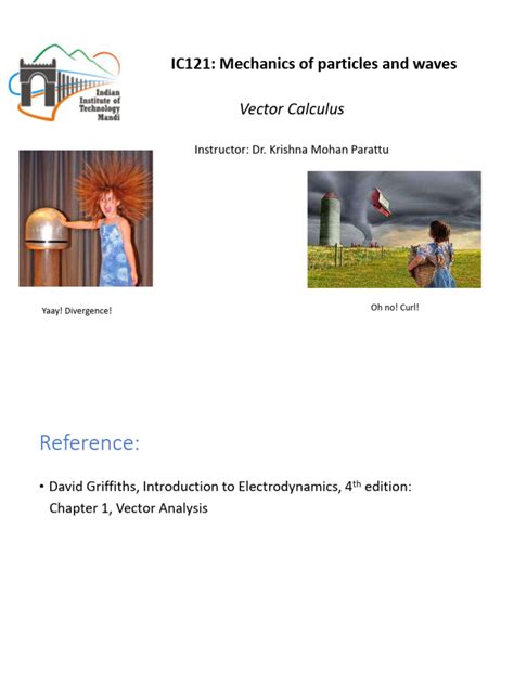 Vector Calculus Ppt Till 27 2 Pdf Divergence Vector Calculus