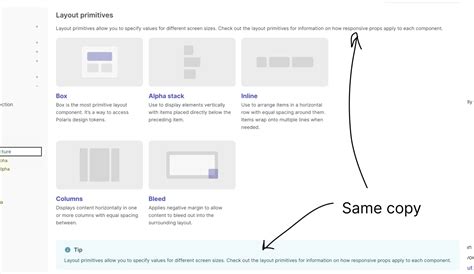 Layout Foundations Update Layout Overview Page Copy · Issue 8513