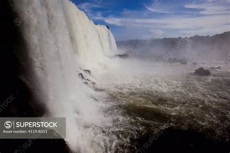 Photograph Of The Iguacu Waterfalls In Brazil Superstock