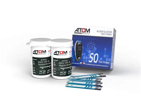 50 Sugar Test Strips Pack Of Glucometer Atom At 600 At Best Price