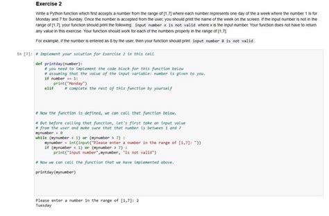 Solved Exercise 2 Write A Python Function Which First