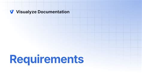 Requirements Visualyze Documentation