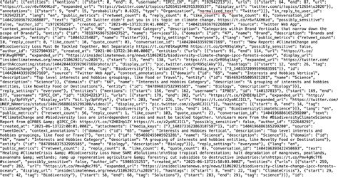 converting json to csv to save tweets but getting mangled text