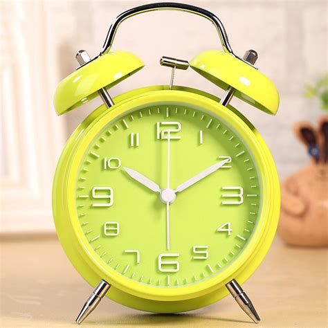 3d Classic School Big Dial Analog Alarm Clock Doub Vicedeal