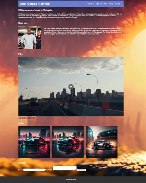 First HTML CSS Website Behance