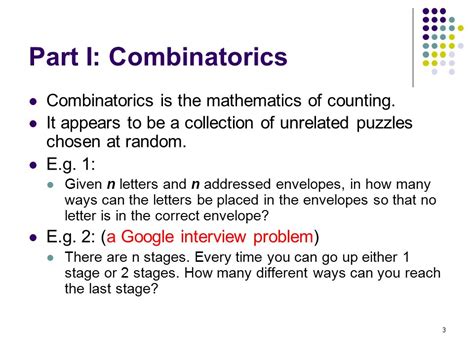 Combinatorics Tutorial