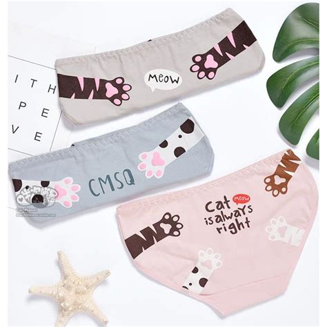 코튼 고양이 프린트 어린이 속옷 여아용 팬티 캐주얼 만화 디자인 섹시 란제리 십대 팬티 Aliexpress