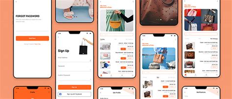 Bag Shopping Mobile App Ui Kit On Behance