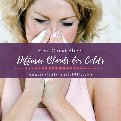 6 Diffuser Blends For Colds Free Essential Oil Cheat Sheet Loving Essential Oils