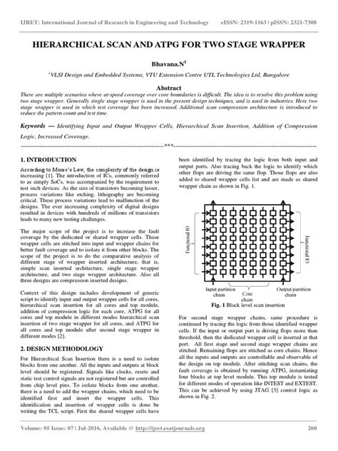 hierarchical scan and atpg for two stage pdf pdf computer engineering digital electronics