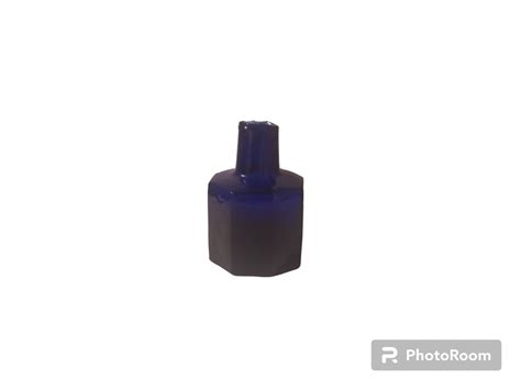 One Vintage Blue Hexagonal Ink Shear Lip Inkwell Found Mudlarking Etsy