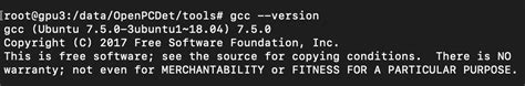 Can We Use Gcc Version Issue Open Mmlab OpenPCDet GitHub