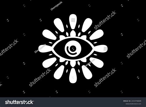 One Eye Symbol Streetwear Element Vector Stock Vector Royalty Free