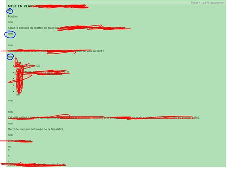 The Space Is Replaced By N In The Description Of The Ticket · Issue