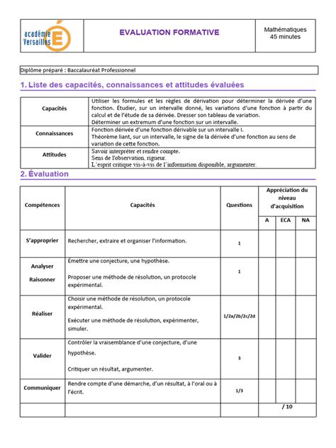 Evaluation Formative Na Pdf