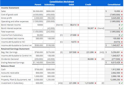 Consolidation Worksheet Template Excel