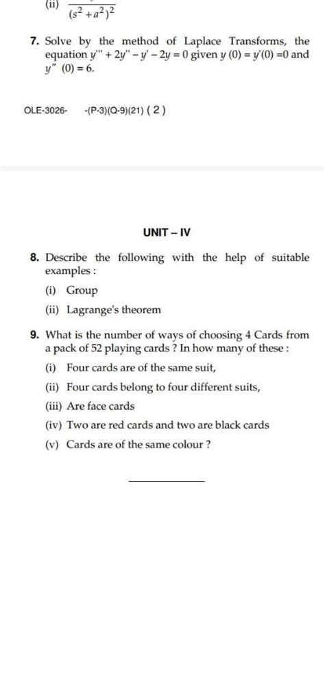 [answered] Ii S A 7 Solve By The Method Of Laplace Transforms The Kunduz