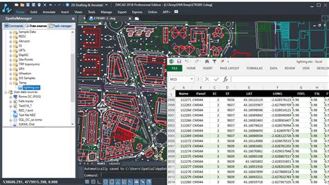 Import Coordinates From Excel To Zwcad Spatial Manager