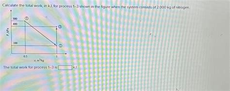Solved Calculate The Total Work In KJ For Process 13 Chegg Com