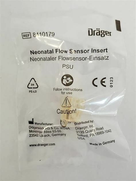 New Draeger Insert Neonatal Flow Sensor Disposables General For Sale Dotmed Listing