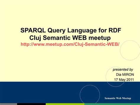 From Sql To Sparql Ppt