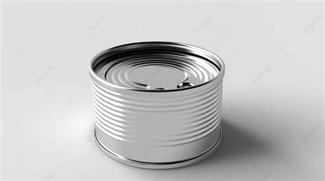흰색 배경에 격리된 흰색으로 3d 렌더링된 깡통 금속 상자 강철 커피 차 배경 일러스트 및 사진 무료 다운로드 Pngtree