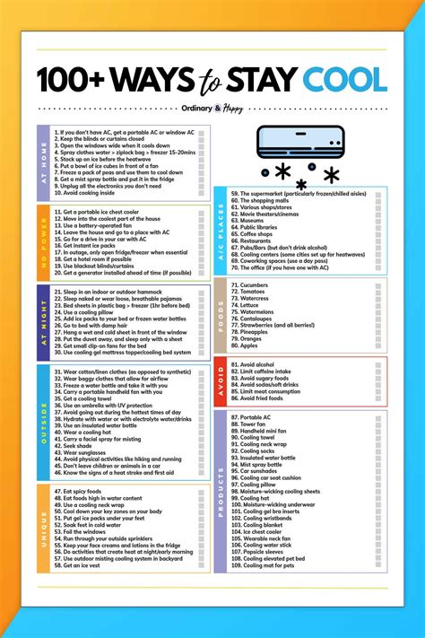 100 Ways To Stay Cool In Summer