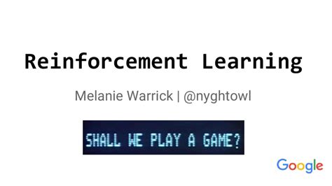Reinforcement Learning Speaker Deck