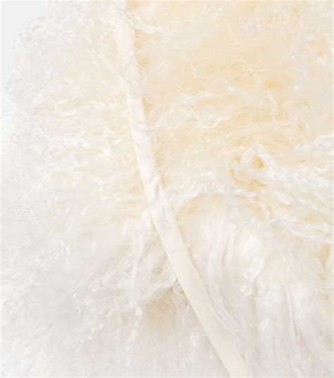 Shearling Muff In White Magda Butrym Mytheresa
