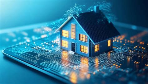 Smart Home Technology Mobile Display Of Connected Devices And Home