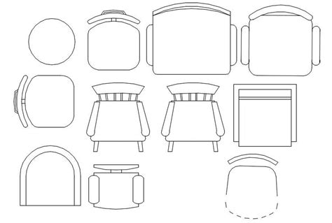 Different Types Of Chair D Cad Blocks In Autocad Dwg File Cadbull