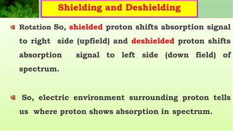 Factors Are Affecting The Chemical Shift Values Nmr Spectra Ppt