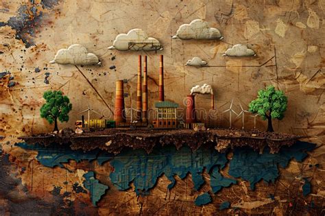 Actions Impact The Environment Carbon Footprint Concept Generative Ai