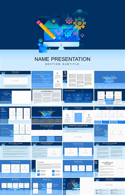 Development Projects Software PowerPoint Template Powerpoint