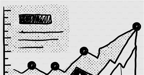 A Drawing Of A Line Graph Showing Growth Vector Infographic Image On