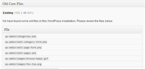 How To Delete Old Wordpress Core Files