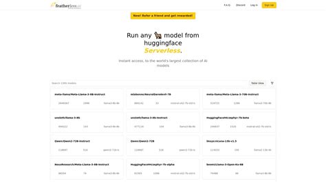 Featherless Ai Seamless Serverless AI Model Hosting Creati Ai