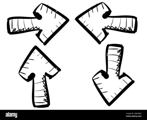 Art Illustration Sketch Abstract Hand Draw Vector Symbol Icon Of Arrow Stock Vector Image And Art