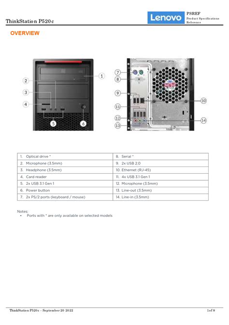 Lenovo Thinkstation P520c Tower Workstation Installation Guide