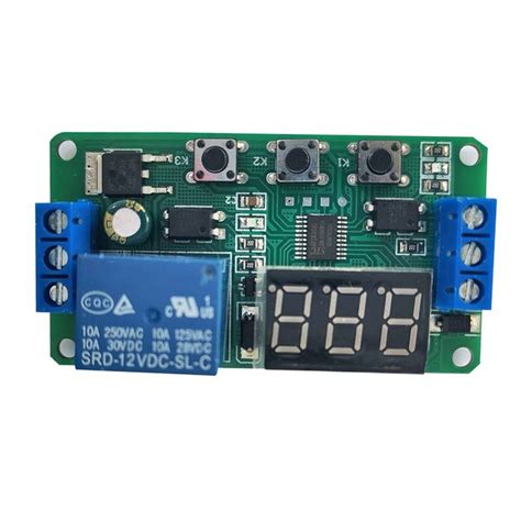 Precise Timing Automation 12V LED Display Digital Delay Timer Control